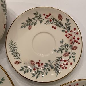 Lenox | Dining | 5 Piece Lenox Williamsburg Boxwood And Pine China ...